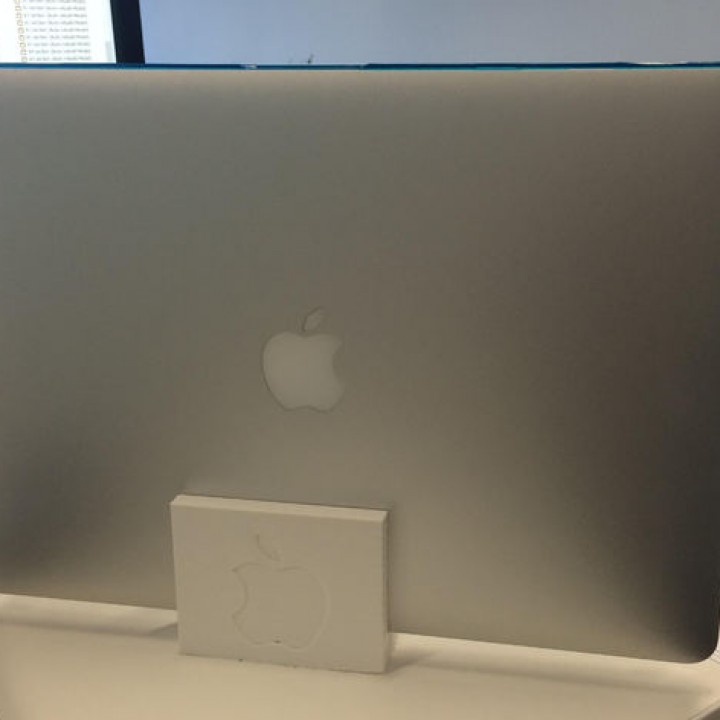 3D Printable Apple laptop vertical holder by Hugo-archicad