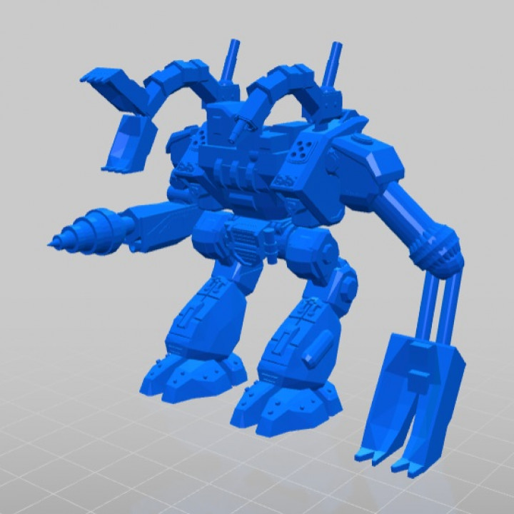 3D Printable Modular Mech Construction Set by Michael Hersel