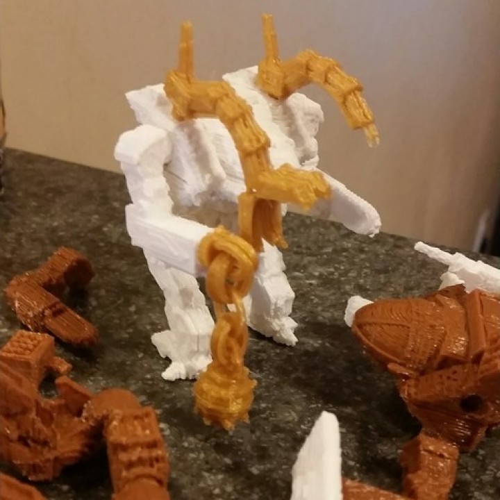 3D Printable Modular Mech Construction Set by Michael Hersel