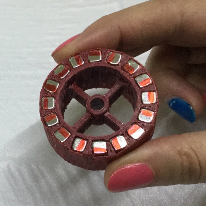 3D Printable Gen6 - 3d printed, Halbach Array electric power generator ...