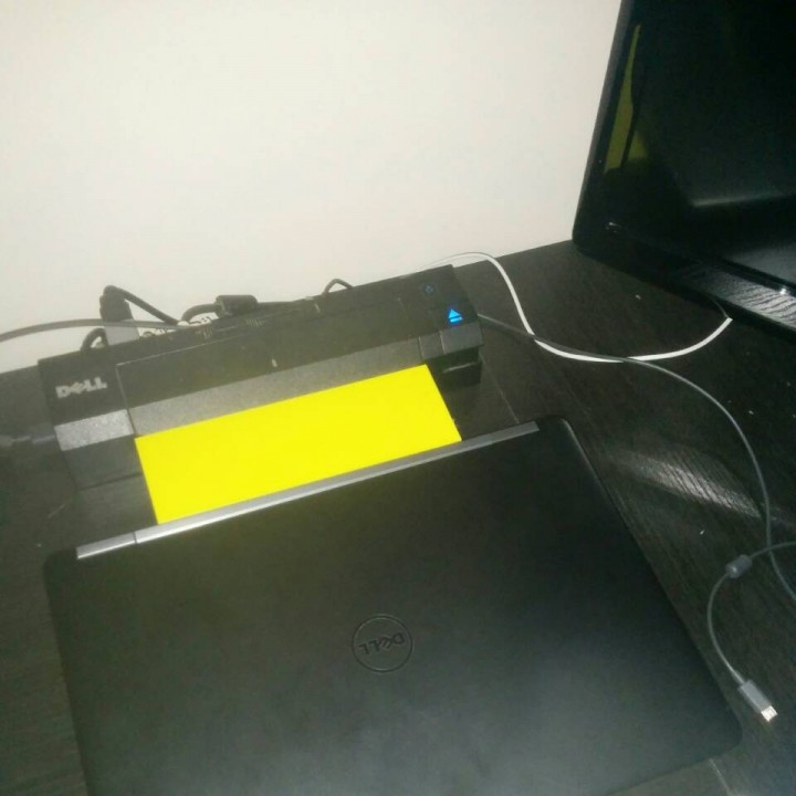 3D Printable Dell Latitude E-Docking Spacer by Josef Barnes