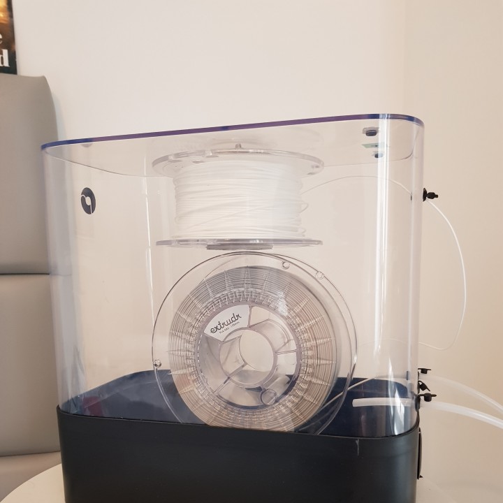 3D Printable Polybox mod - Fit a 3rd filament spool inside! by Kodachrome