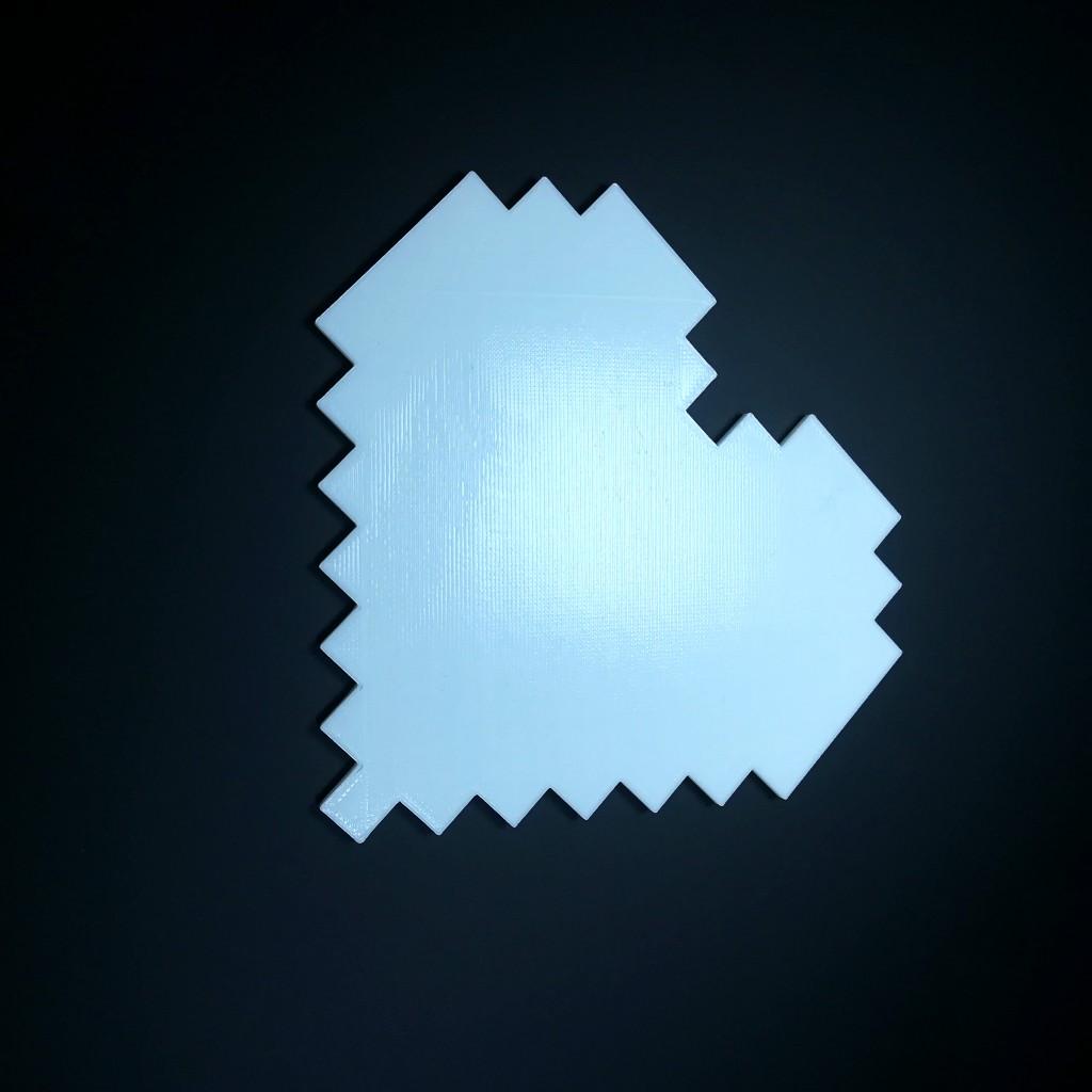 3D Printable Heart pixel art by wowweeee