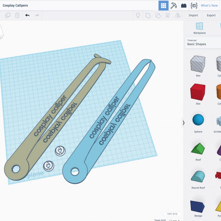 3D Printable Cosplay Calipers by Uncle Jessy