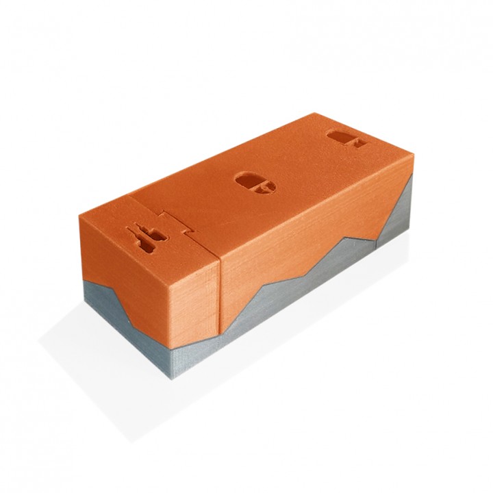 3D Printable mouse case mountain box by r falkowski