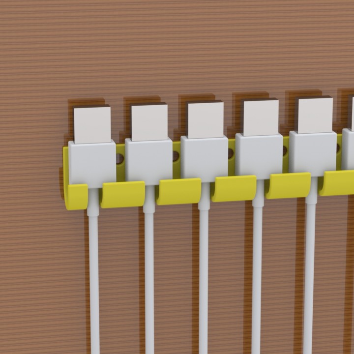 3D Printable Cable USB Organizer by CHAVE Philippe