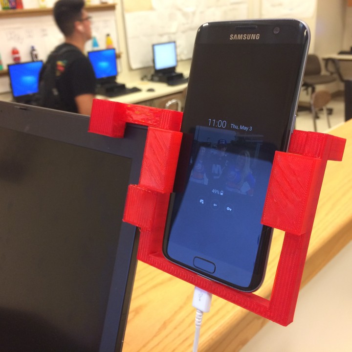 3D Printable phone holder by Bryce Trama