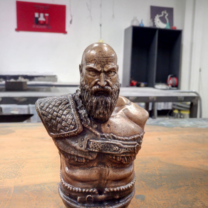 3D Print of Kratos Bust - God of War 4 by FutLab
