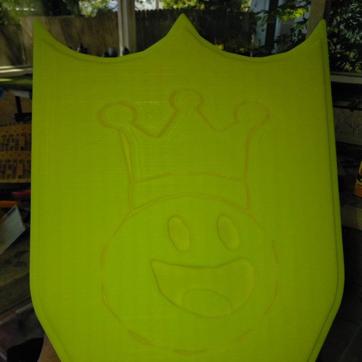 3D Printable FUN KING 3D CUSTOM SHIELD by SHOLM JARBOE