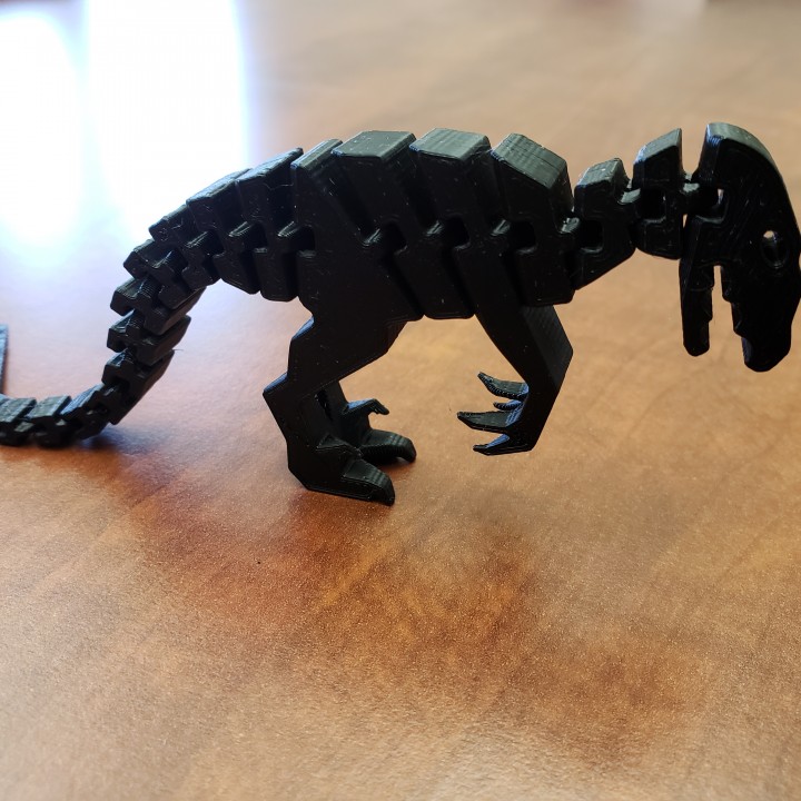 3D Printable Flexi Raptor by Cavedog