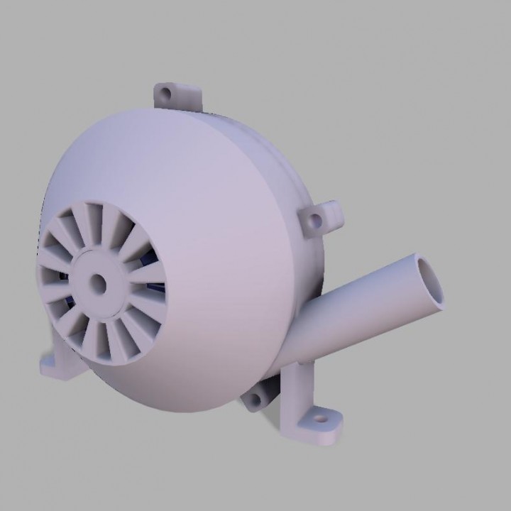3D Printable UFO-Turbine engine by Marco Cammozzo