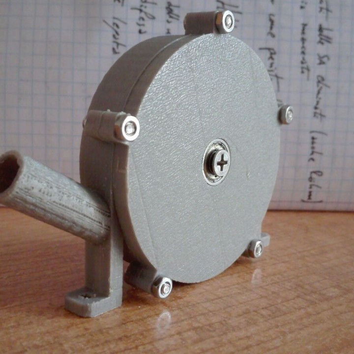 3D Printable UFO-Turbine engine by Marco Cammozzo
