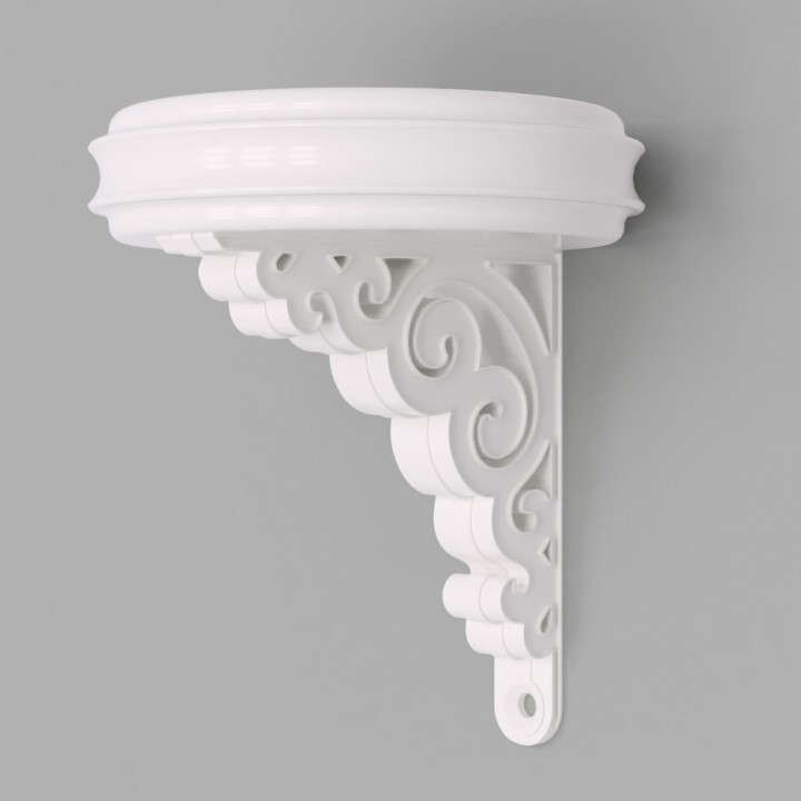 3D Printable Amazon Echo Alexa Fancy Wall Mount by Pyrex238