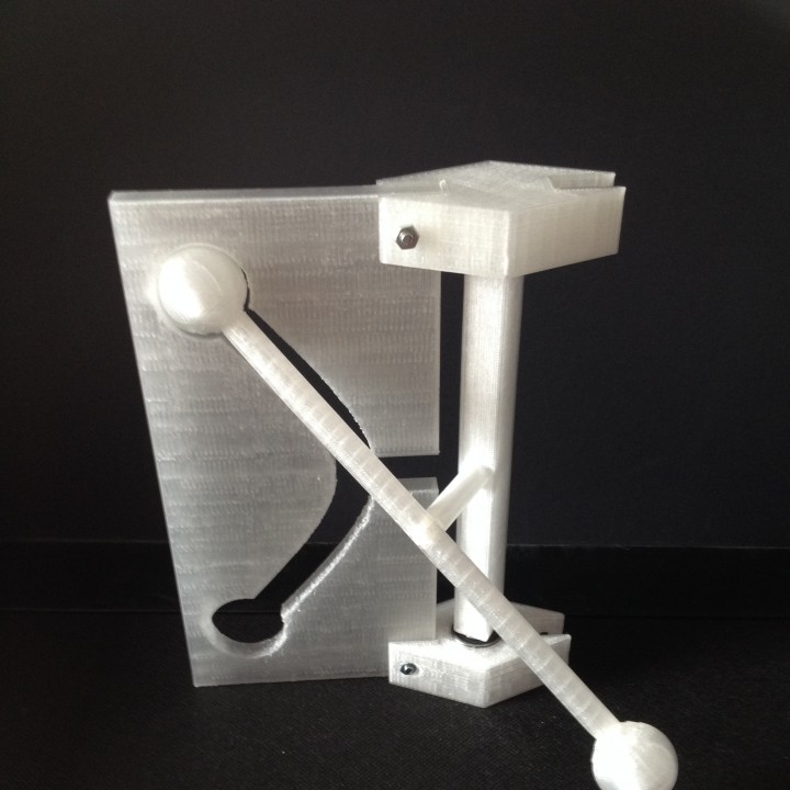 3D Printable hyperbolic table experiment by