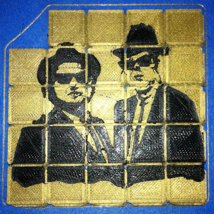 3D Printable sliding puzzle 5x5 collection by gasson arnaud