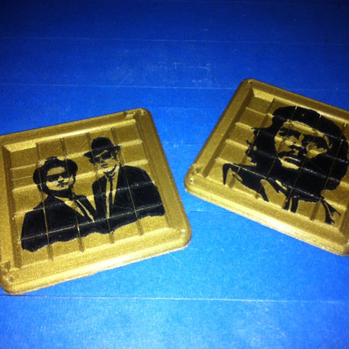 3D Printable sliding puzzle 5x5 collection by gasson arnaud