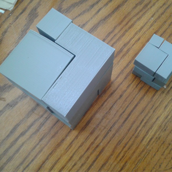 3D Printable Puzzle Cube by Joshua Wright