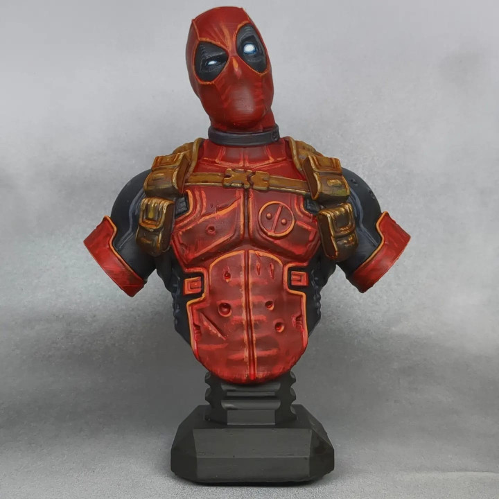 3D Print of Deadpool Bust (Classic Edition) by banditdotart