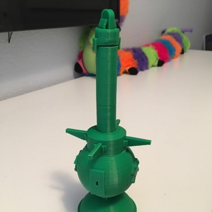 3D Printable Fortnite - Clinger Grenade (SCALE) by Chris Huang