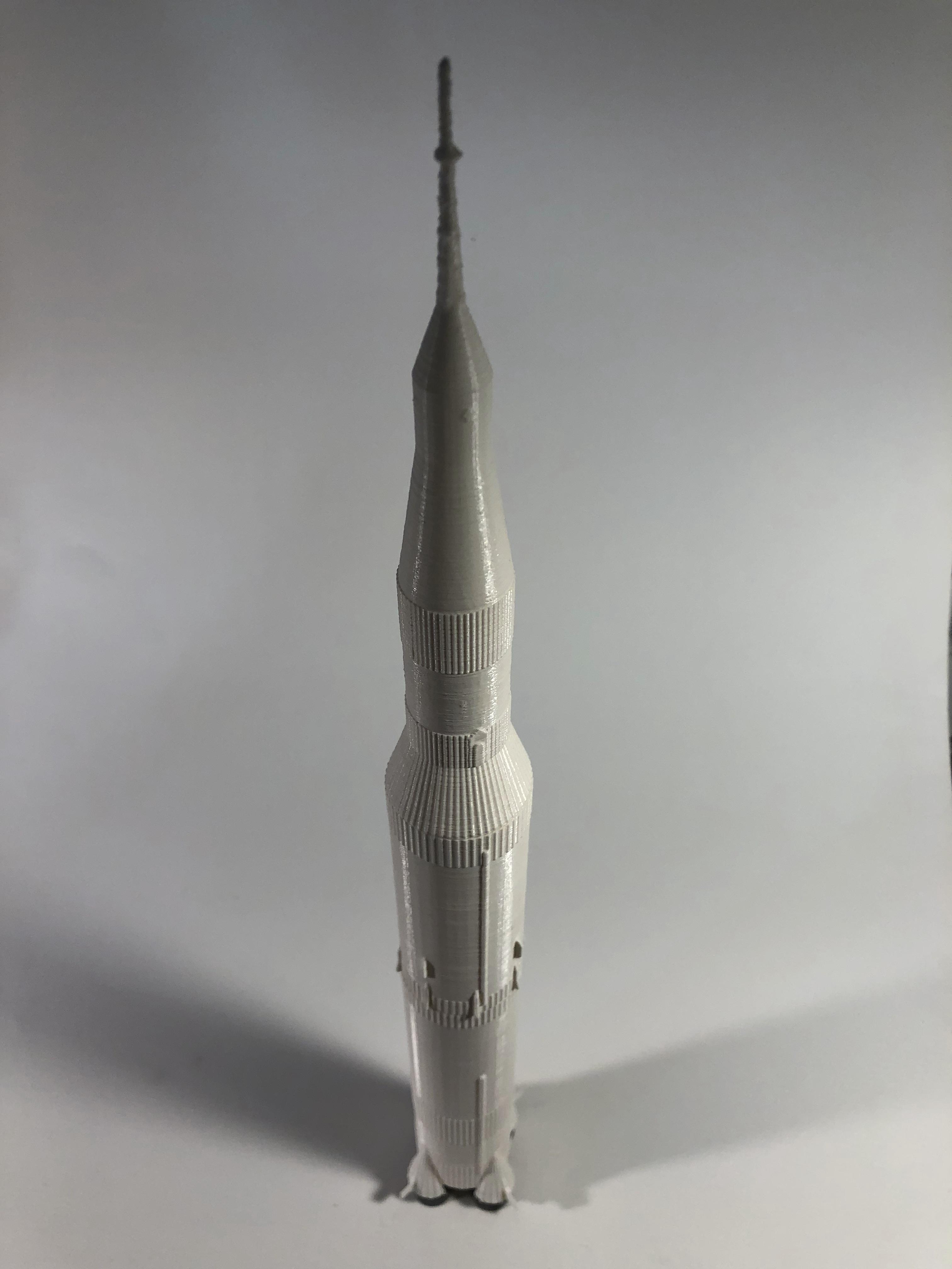 3D Printable Saturn V Rocket Model by Amin Beghoul