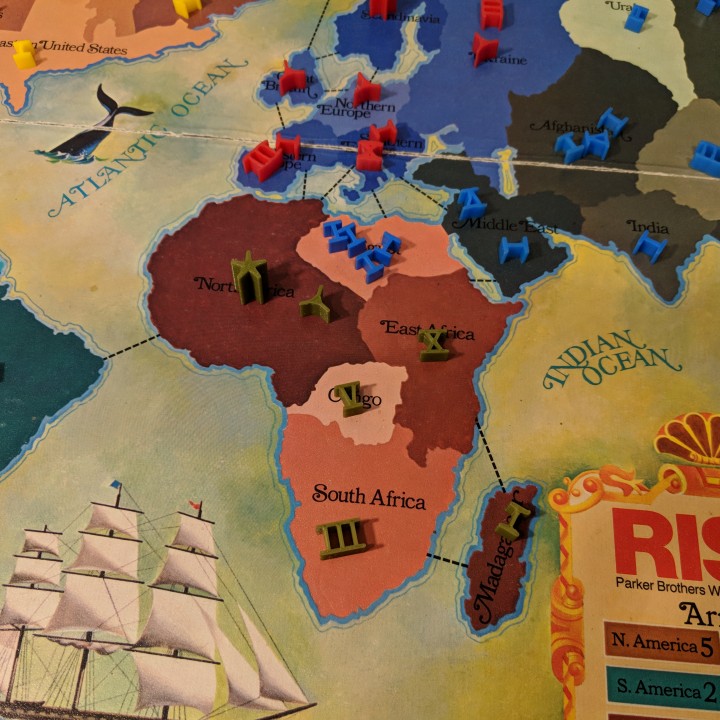 3D Printable Assorted Risk Pieces by Scott Rogers