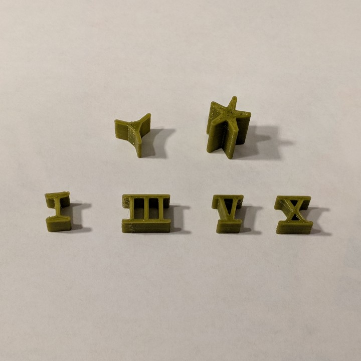 3D Printable Assorted Risk Pieces by Scott Rogers