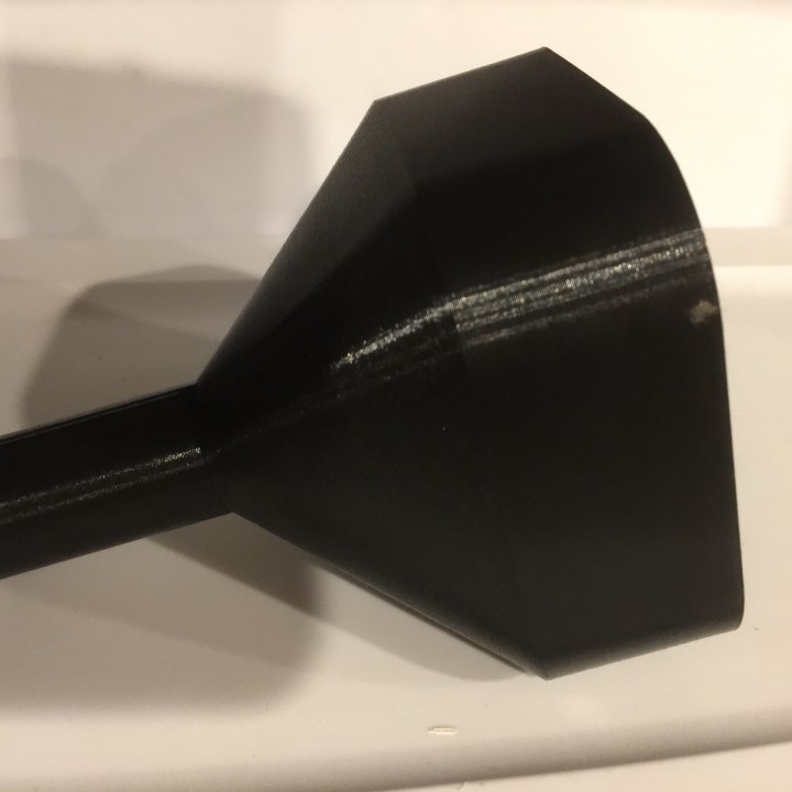 3D Printable large square funnel by Tom Headley