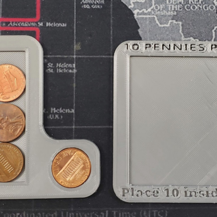3D Print of 10 Penny Puzzle by aarrodri