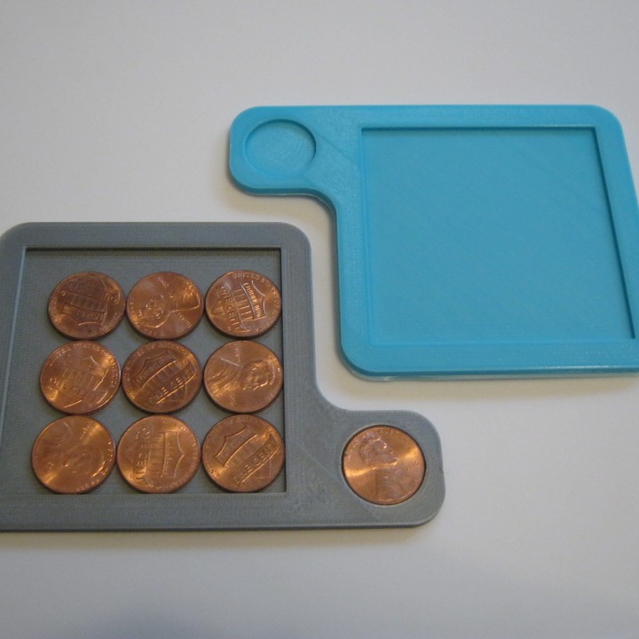 3D Printable 10 Penny Puzzle by Arden Markin