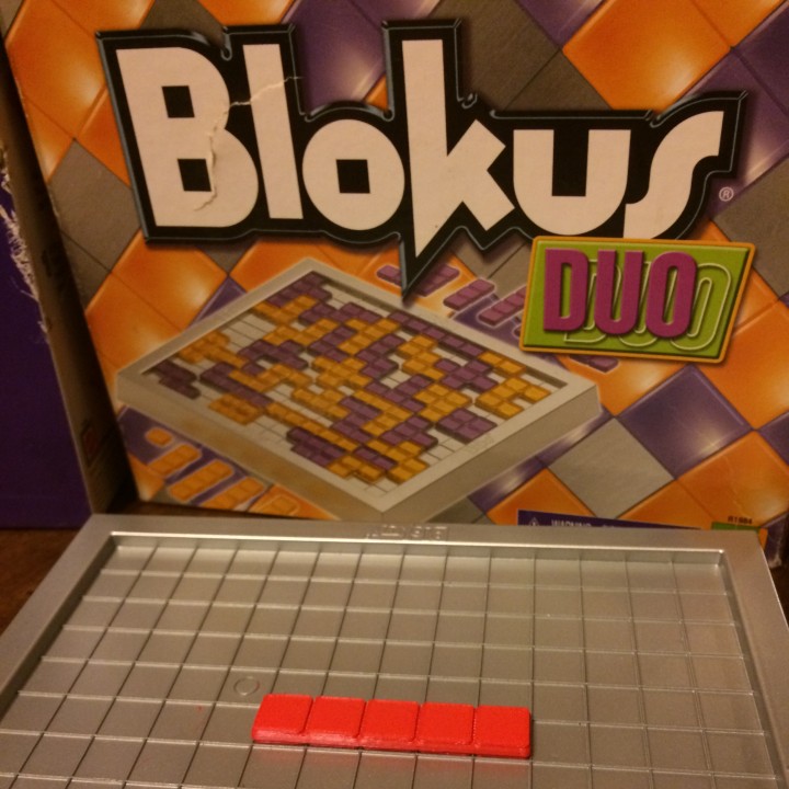 3D Printable Blockus Duo 1x5 by Gavin E