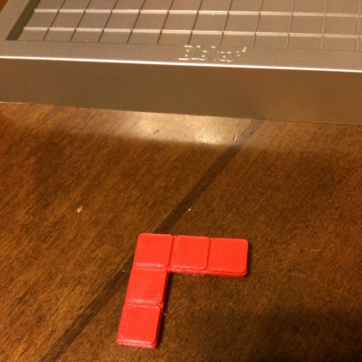 3D Printable Blockus Duo Large L by Gavin E