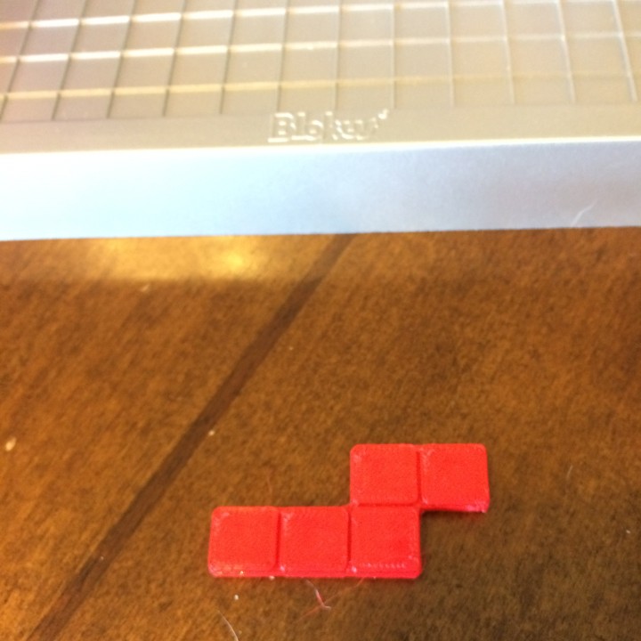 3D Printable Blockus Duo Short L +1 by Gavin E