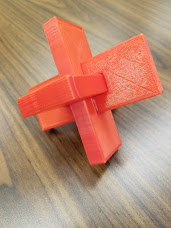 3D Printable Cross Keys Puzzle by Isaac Fournier
