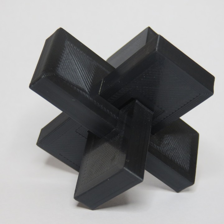 3D Printable Cross Keys Puzzle by Isaac Fournier
