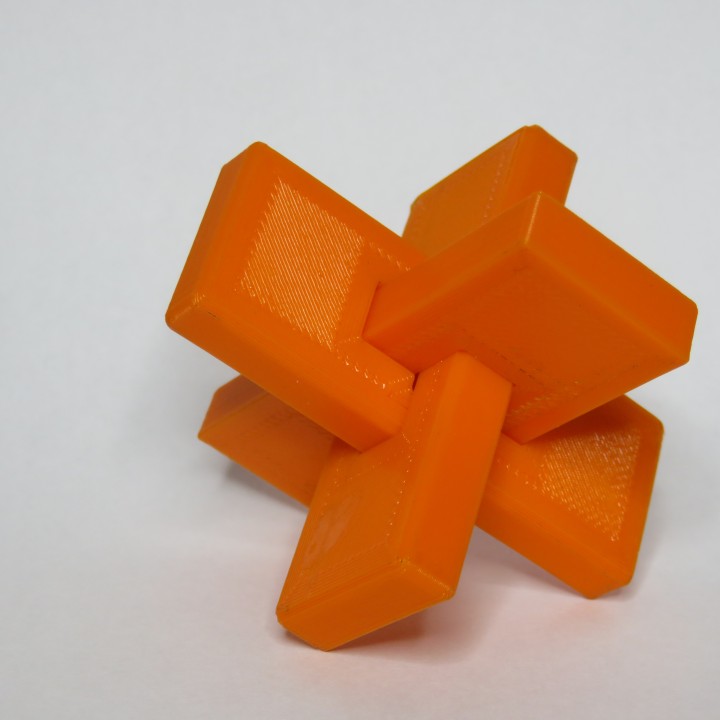 3D Printable Cross Keys Puzzle by Isaac Fournier