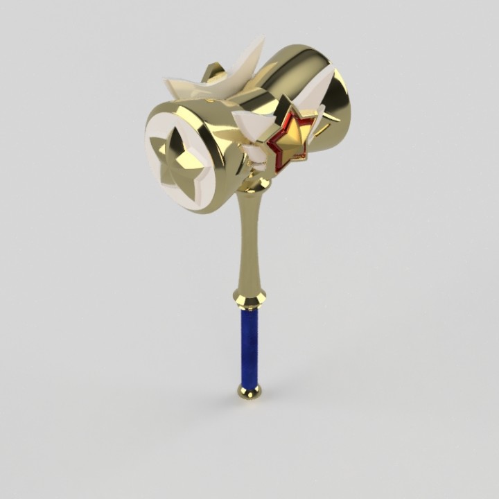 3D Printable Star Guardian Poppy Hammer - League of Legends by Mr Pink ...