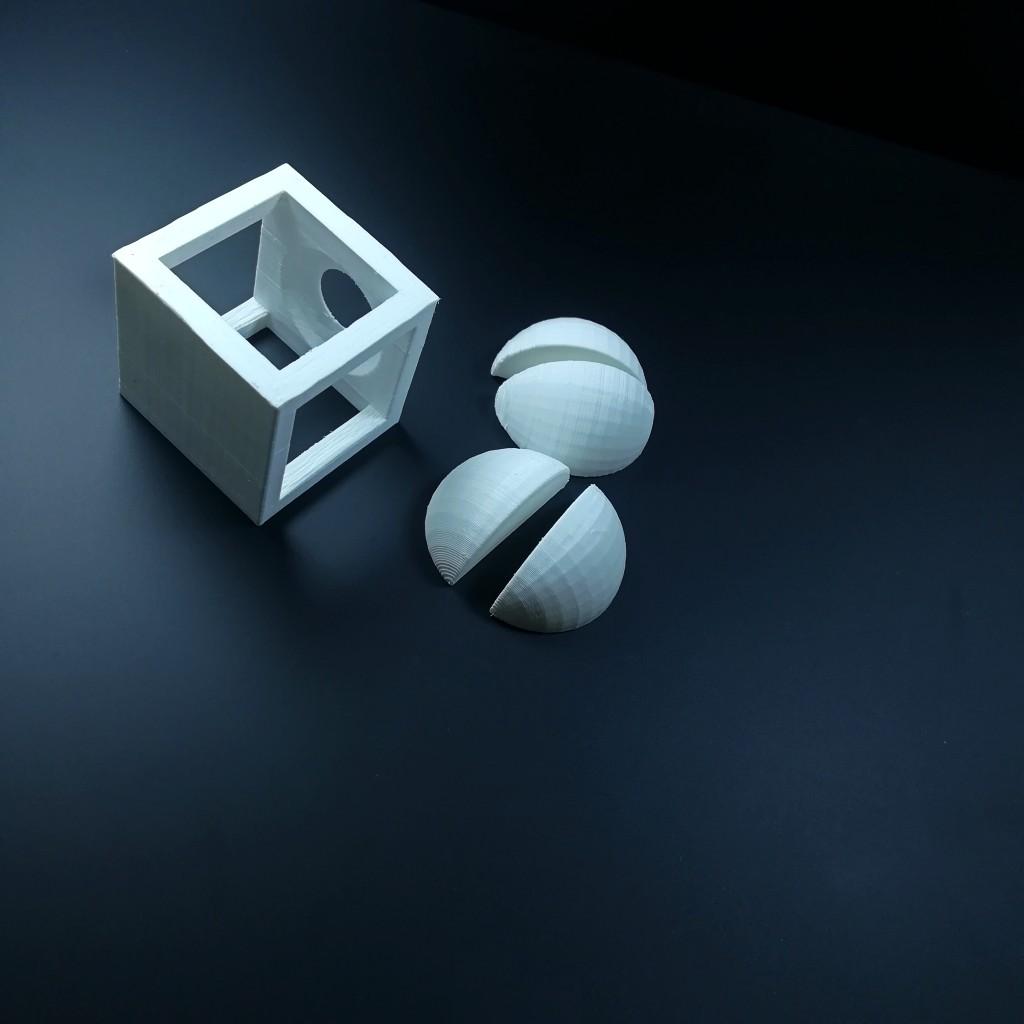 3D Printable ball puzzle by Nathan Daniel
