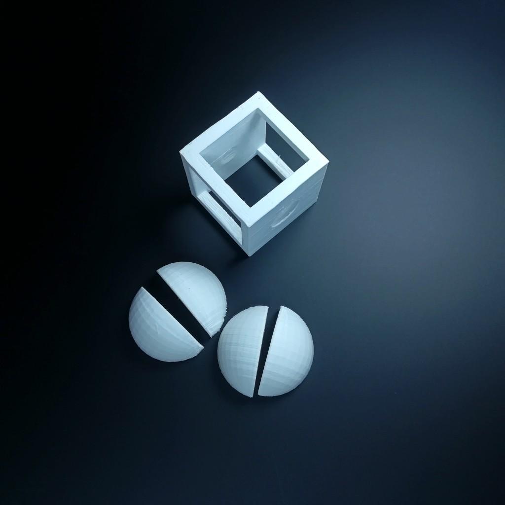 3D Printable ball puzzle by Nathan Daniel