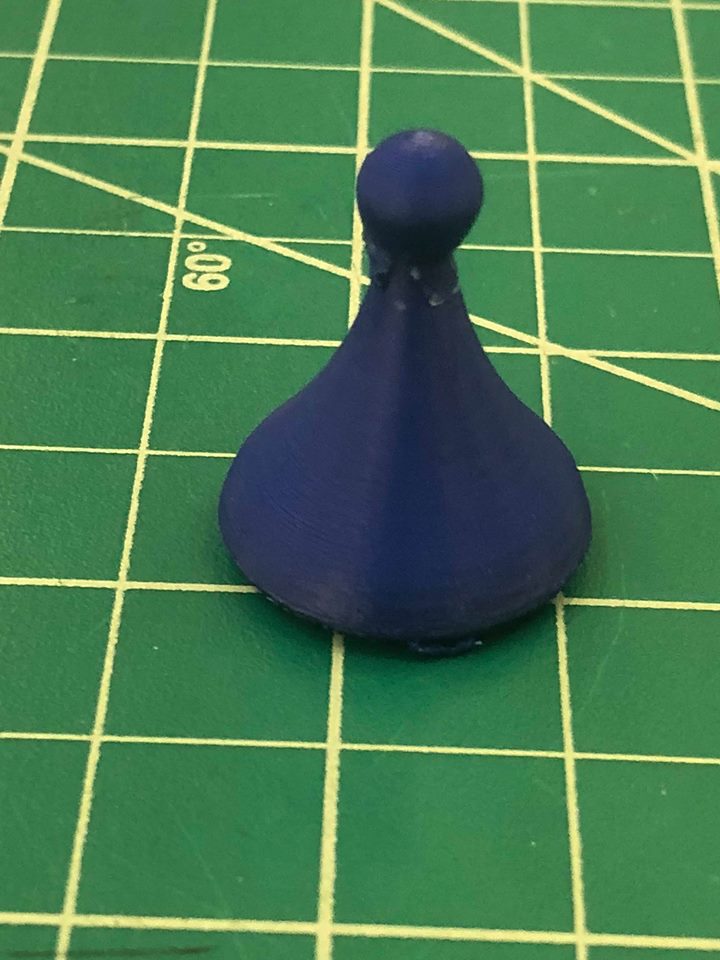 3D Printable Sorry Game Pawn by Gavin E