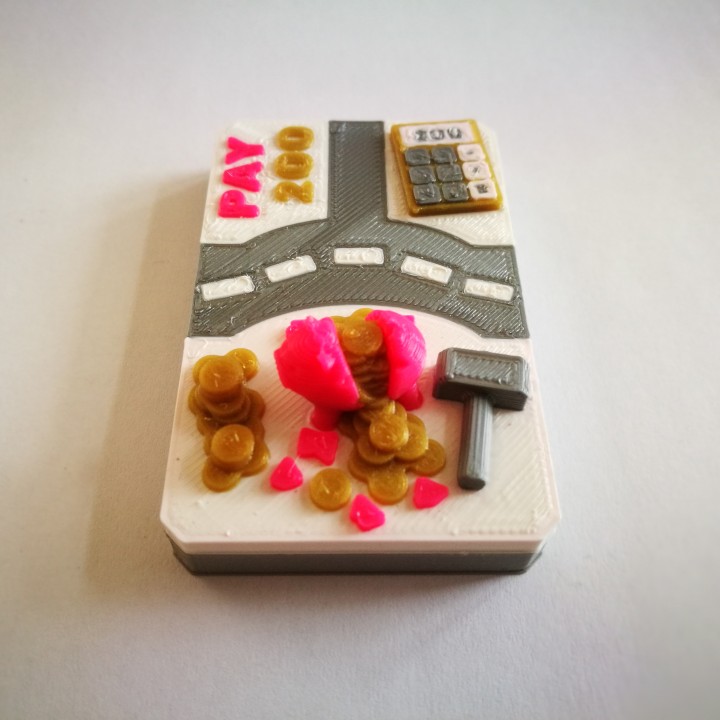 3D Printable income tax monopoly by Moe Zarrella