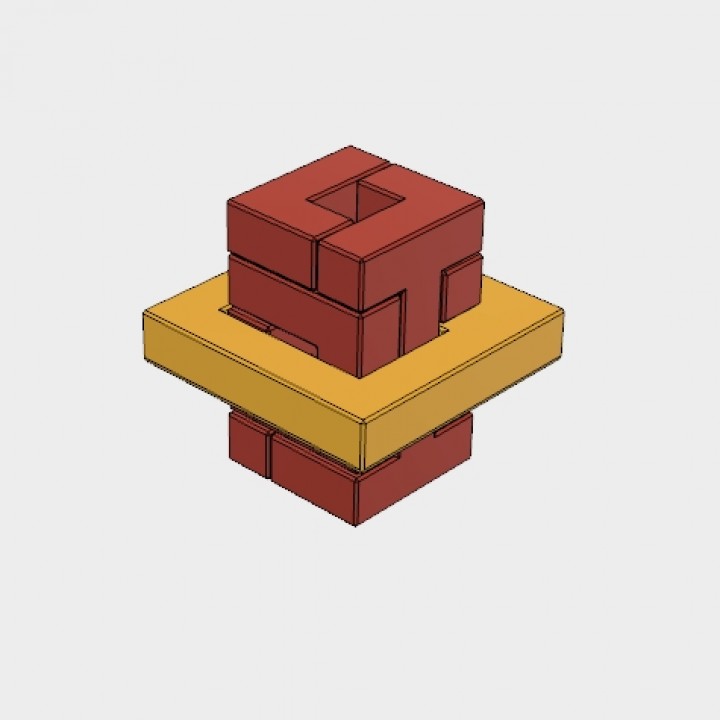 3D Printable Rectangular box In a square by Mads Appel Brink