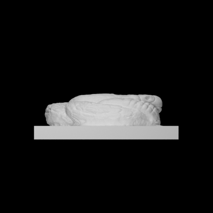 3D Printable The Aztec eagle-snake by Scan The World