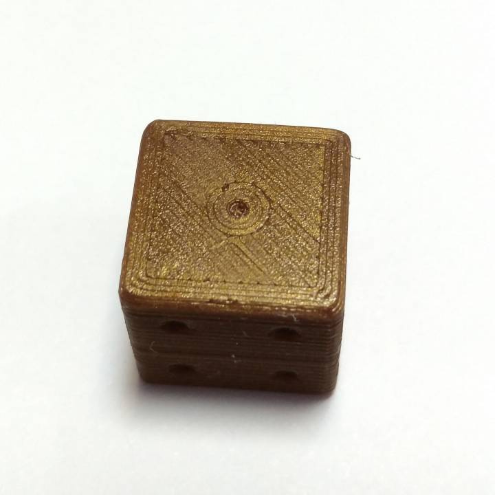 3D Printable Normal Square Dice by Kiruthi Vasan