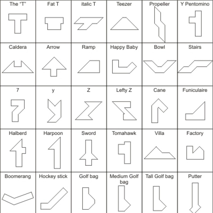 3D Printable Classic "T" Puzzle by Arden Markin