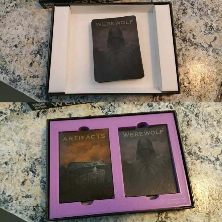 3D Printable Ultimate Werewolf Card Organizer by Darin Overturf