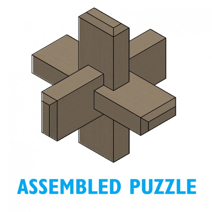 3D Printable Interlocking Puzzle by Just_Chilling