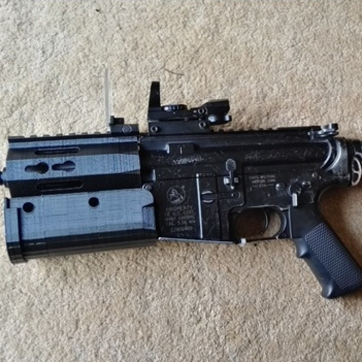 3D Printable Airsoft M4 handguard by Martin