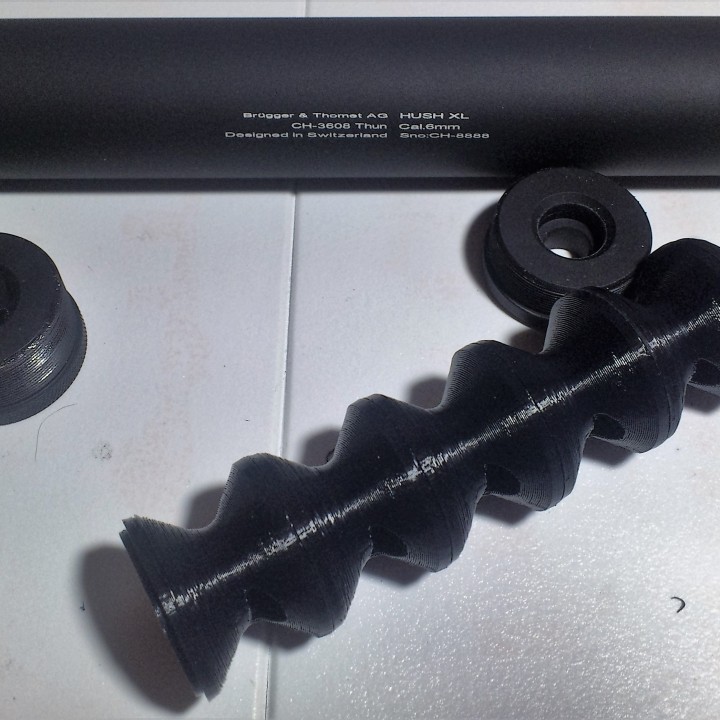 3D Printable Airsoft Mock Supressor K Baffle by Five Seven