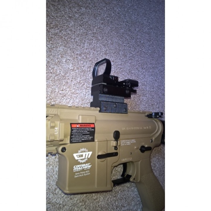 3D Printable picatinny rail riser by KE