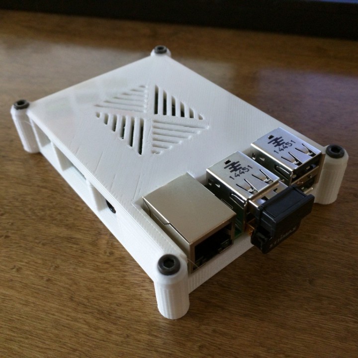 3D Printable Raspberry Pi 2 case (vented with external screws) by Chris ...